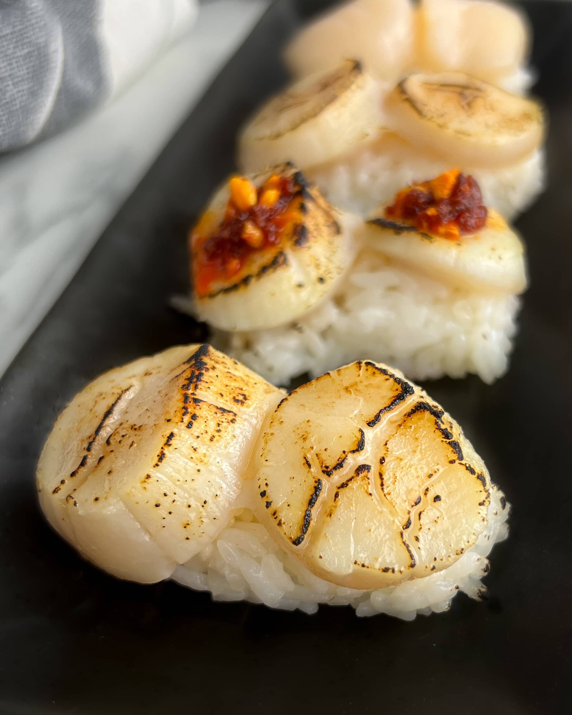 Scallop Sushi Four Ways - Crafty Cookbook